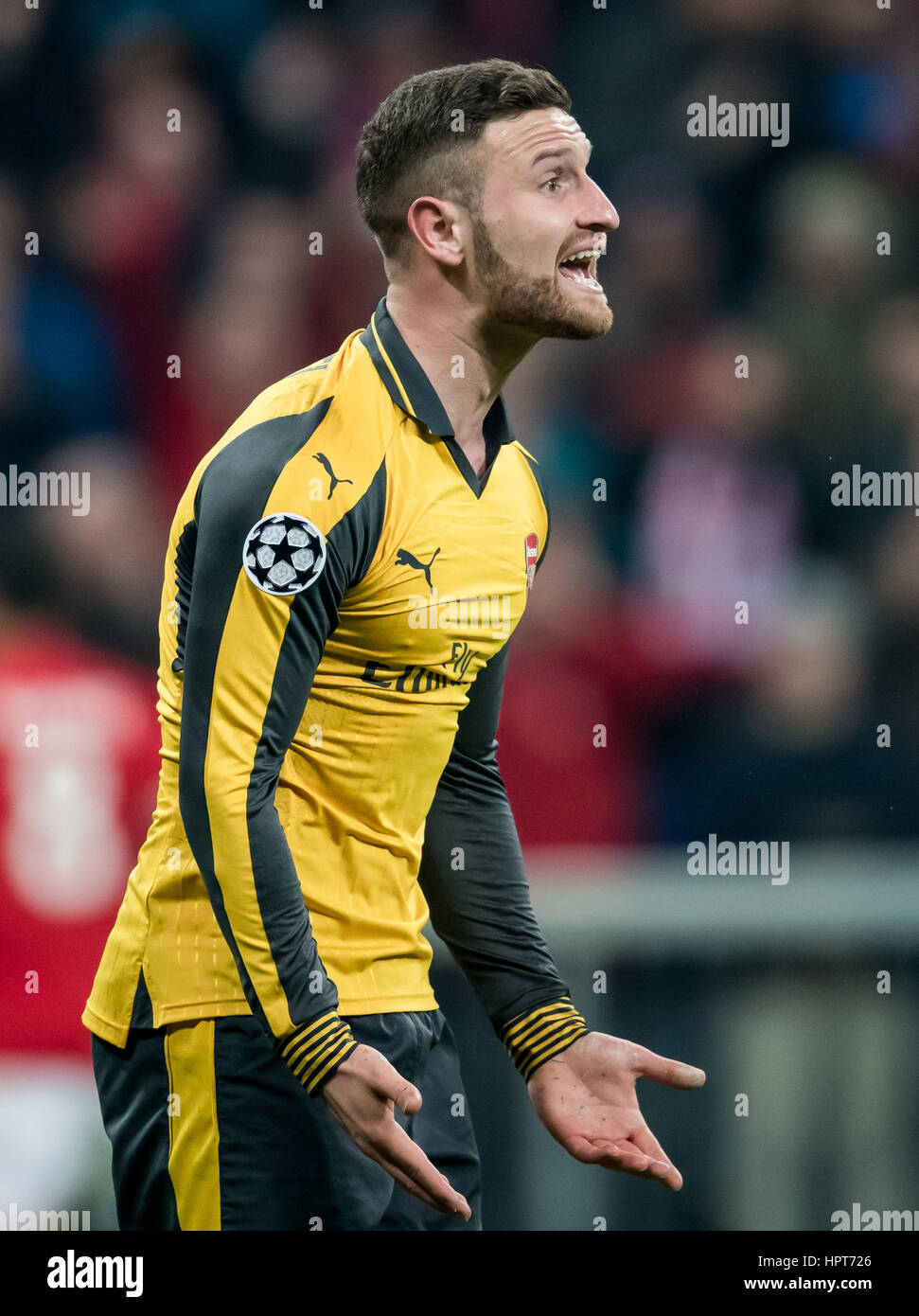 Munich, Germany. 15th Feb, 2017. Arsenal's Shkodran Mustafi ...
