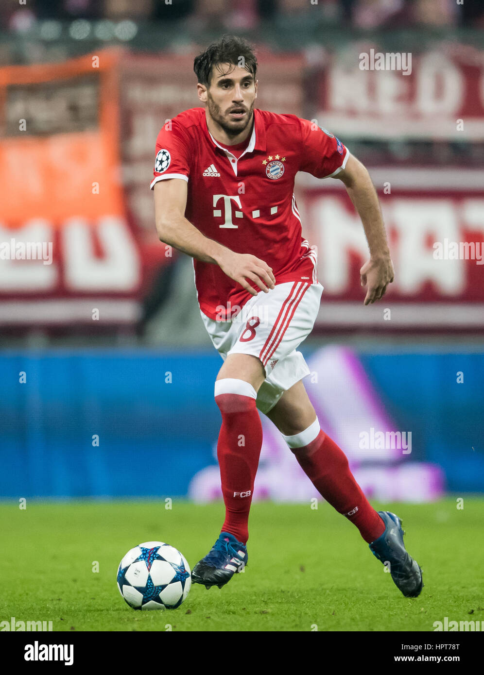 Munich, Germany. 15th Feb, 2017. Munich's Javi Martinez, photographed ...