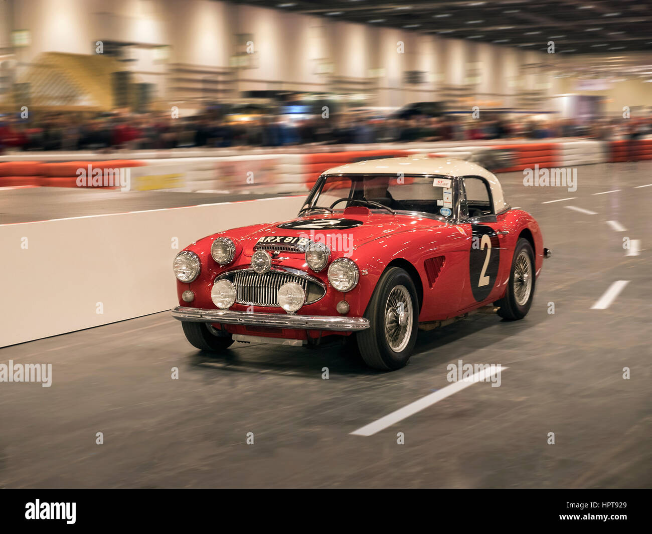 London, UK. 23rd Feb, 2017. London Classic Car show 2017 Austin Healey ...