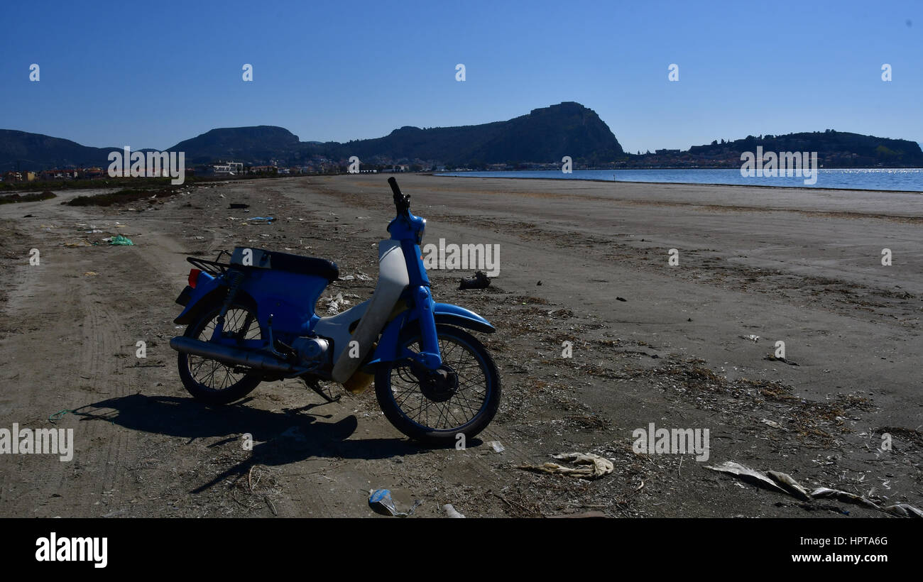 Nafplio, Greece, 24th February 2017.Striking phenomenon of ebb in ...