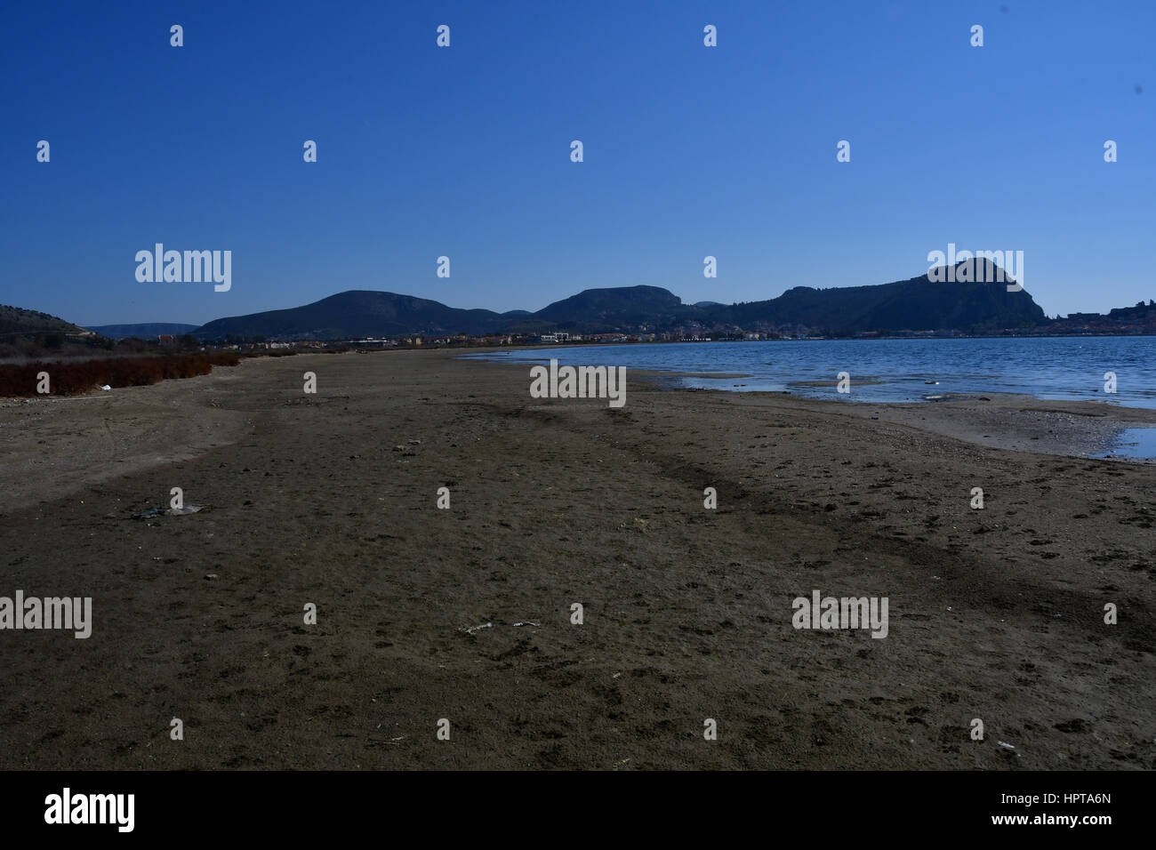 Nafplio, Greece, 24th February 2017.Striking phenomenon of ebb in ...