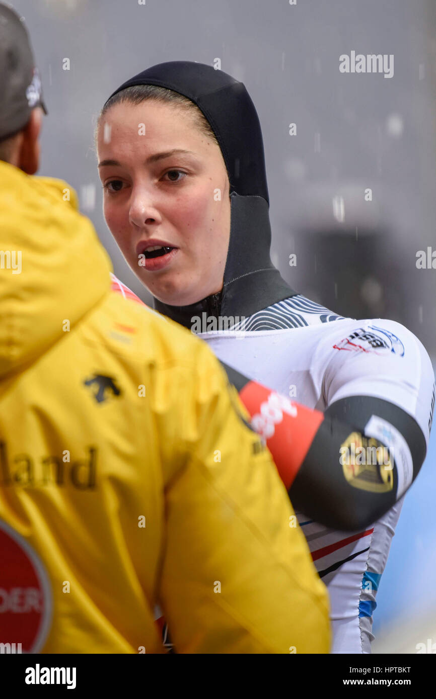 Koenigssee, Deutschland. 24th Feb, 2017. Deutsche Post Eisarena ...