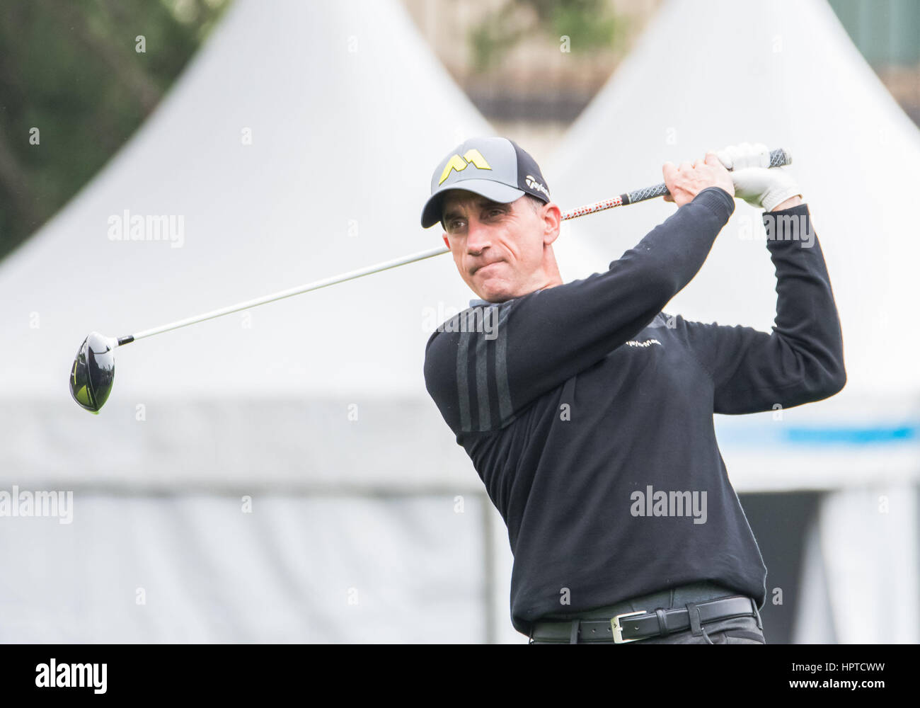 February 10th 2017, Pebble Beach, California, USA; David Abeles tracks ...