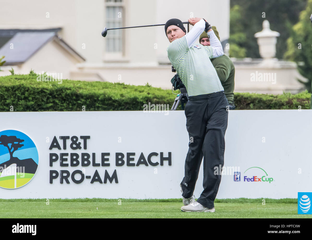 February 10th 2017, Pebble Beach, California, USA; Peter Malnati tees ...
