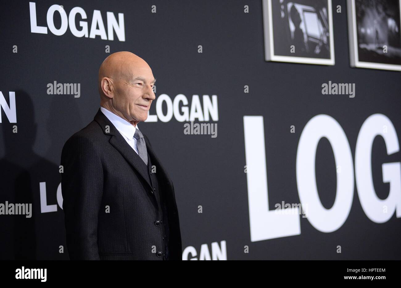 New York, NY, USA. 24th Feb, 2017. Patrick Stewart at arrivals for LOGAN Premiere, Jazz at ...