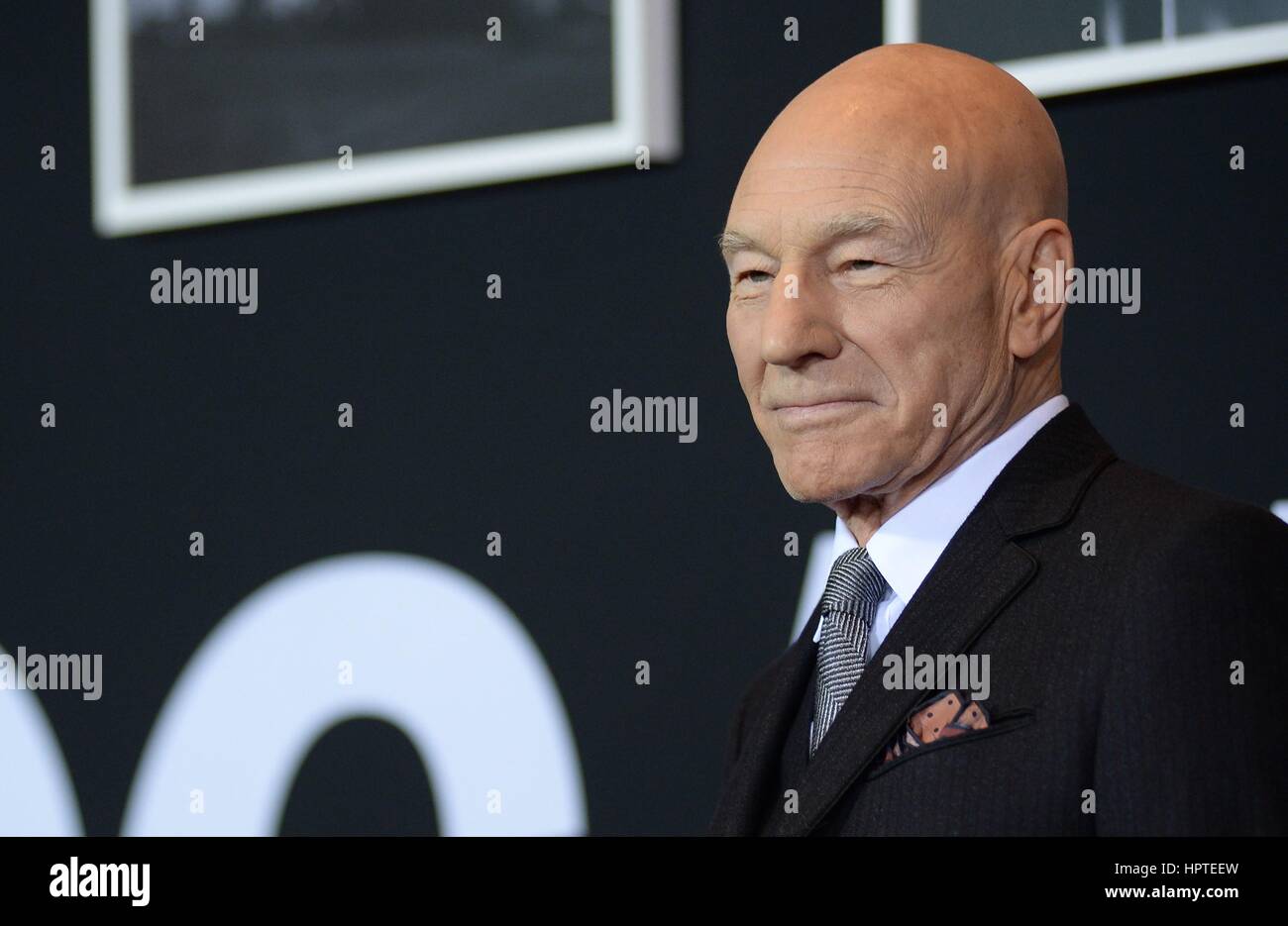 New York, NY, USA. 24th Feb, 2017. Patrick Stewart at arrivals for ...