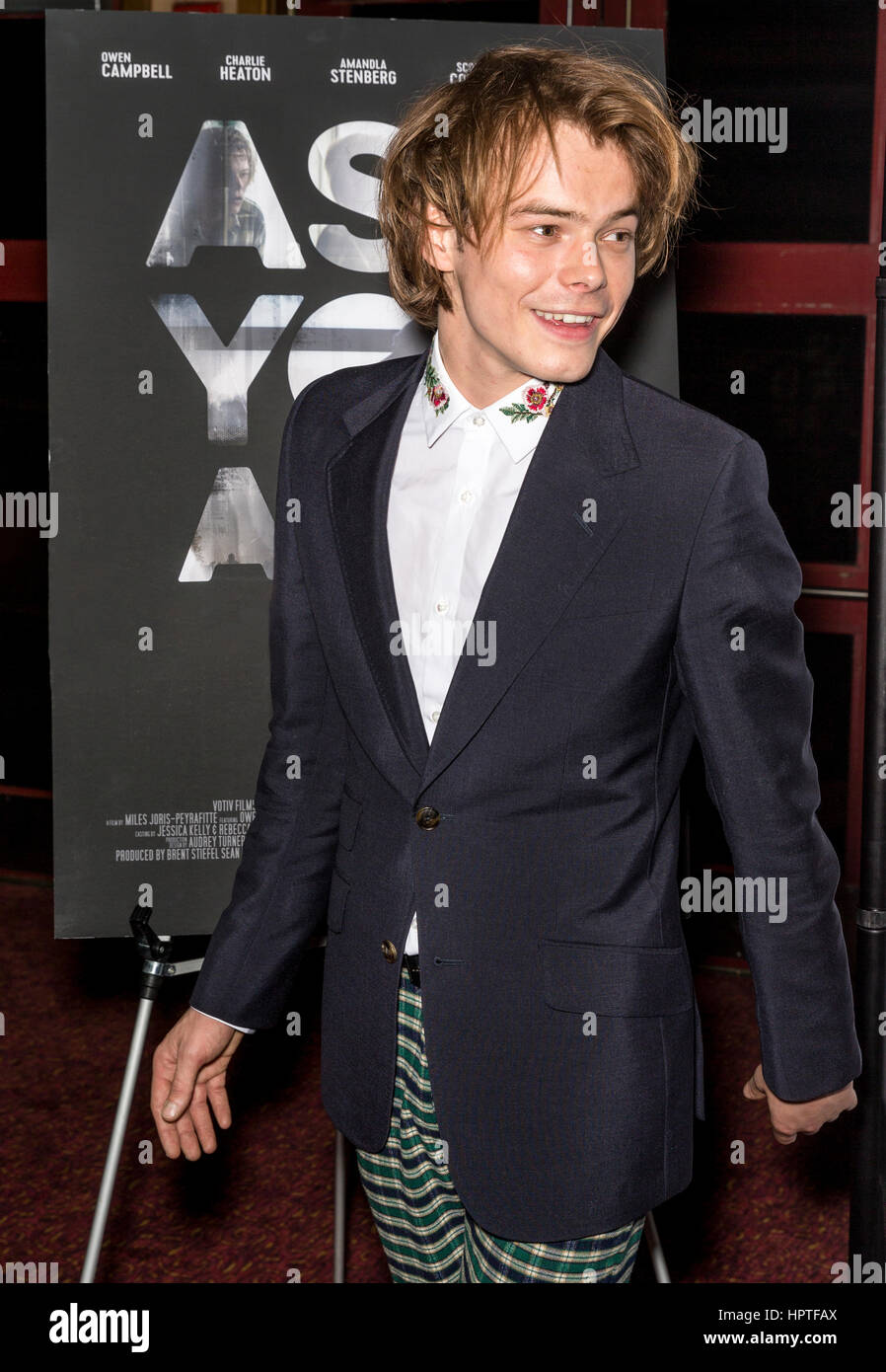 NEW YORK, NY - FEBRUARY 24, 2017: Actor Charlie Heaton attends 'As You ...