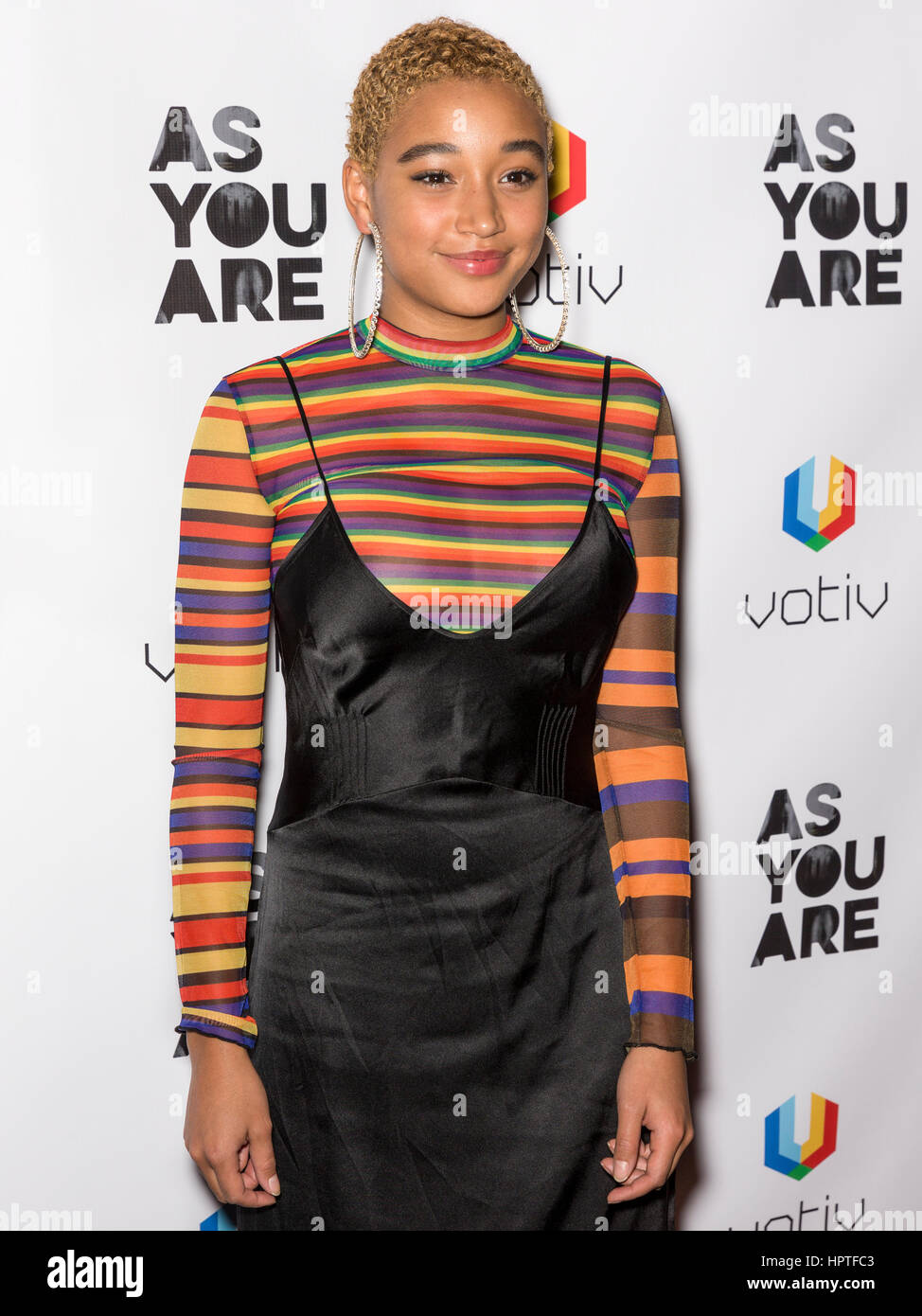 NEW YORK, NY - FEBRUARY 24, 2017: Actress Amandla Stenberg attends 'As ...