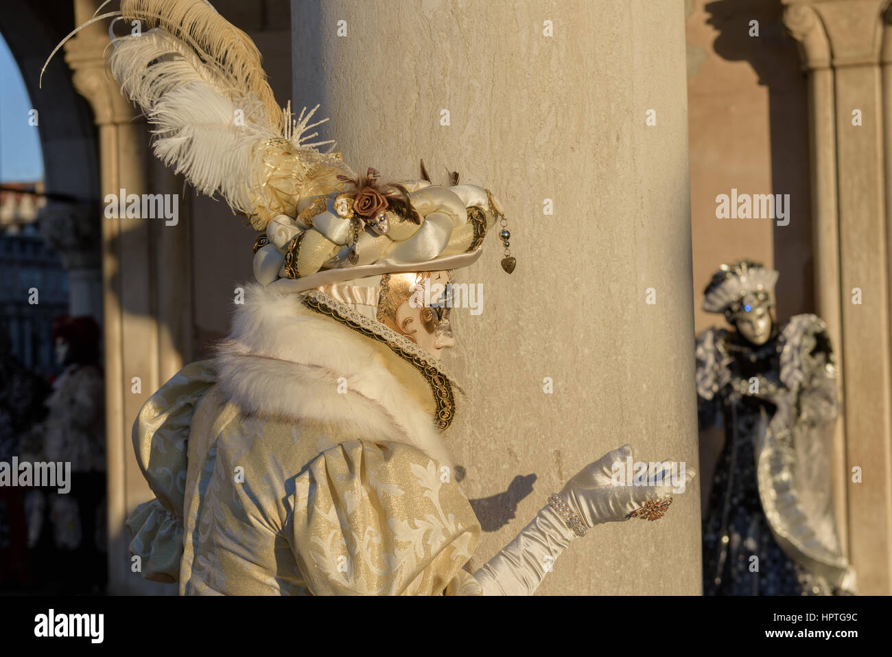 Masked person dances in venice hi-res stock photography and images - Alamy