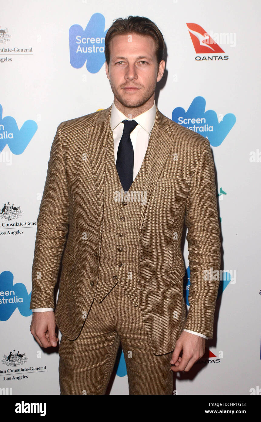 Los Angeles, Ca, USA. 24th Feb, 2017. Luke Bracey at the Screen ...