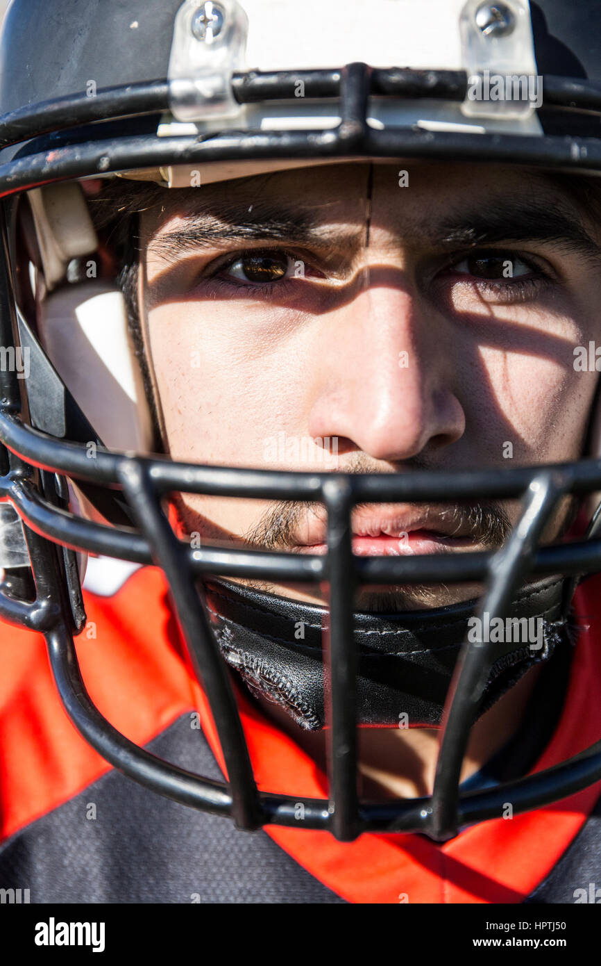 Football face protection hi-res stock photography and images - Alamy