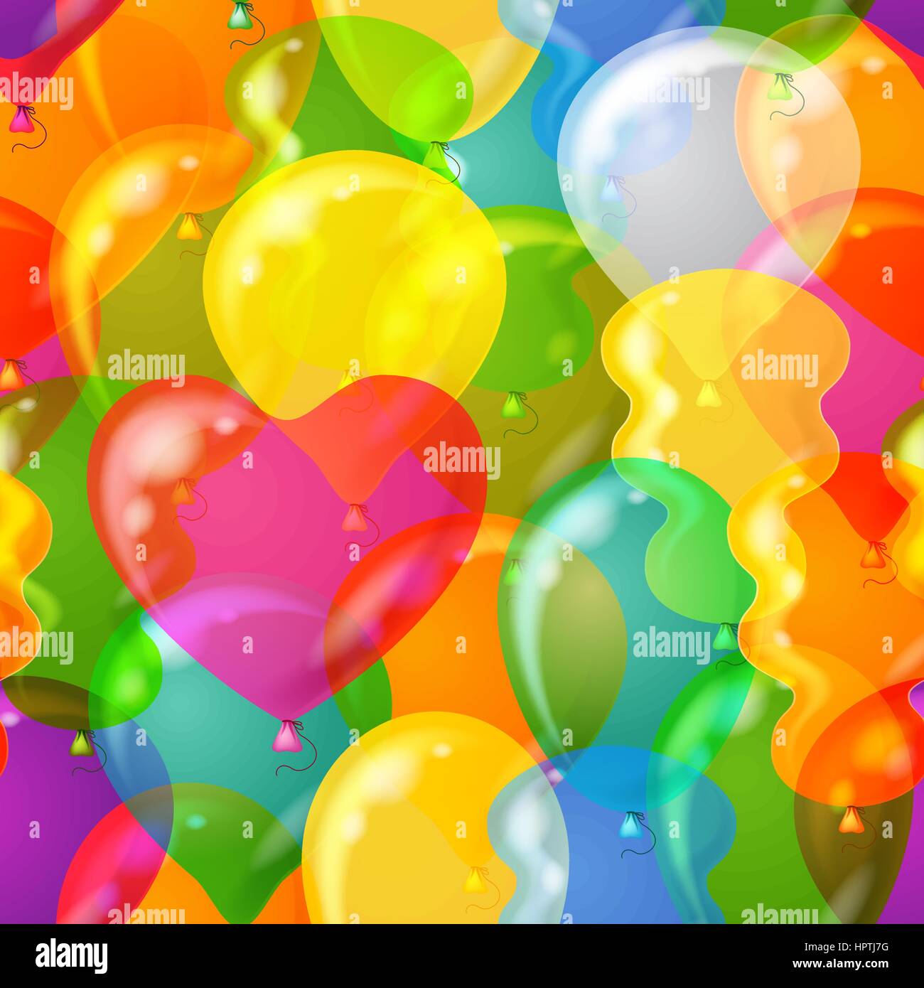 Seamless Background with Balloons Stock Vector Image & Art - Alamy