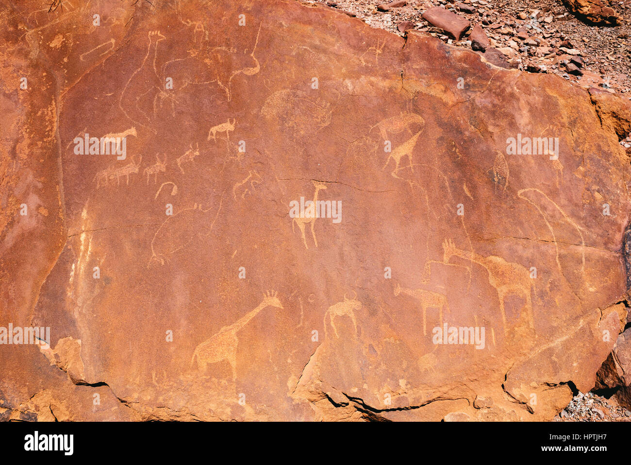Namibia, Damaraland, Twyfelfontein, Petroglyphs Stock Photo - Alamy