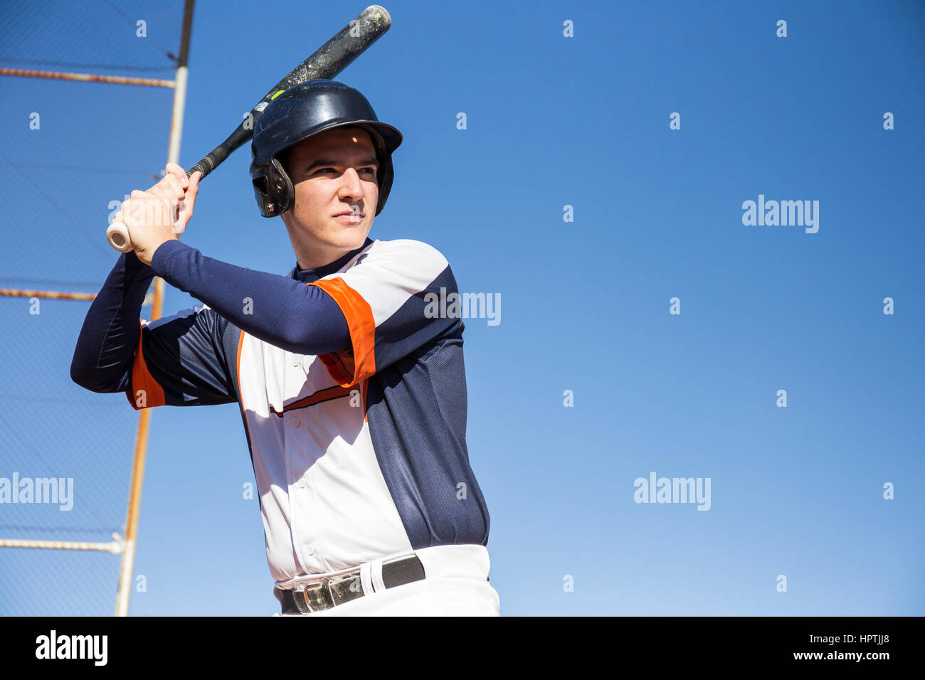 Batter ready to hit the ball during a baseball game Stock Photo - Alamy
