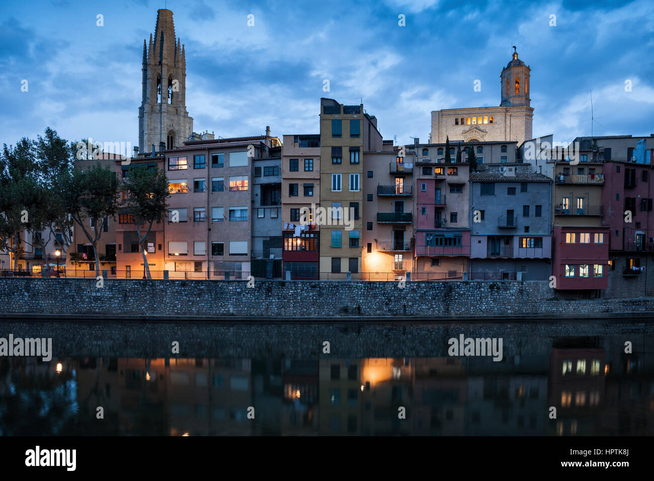 Spain, Girona, Basilica of San Felix and Cathedral of Santa Maria ...