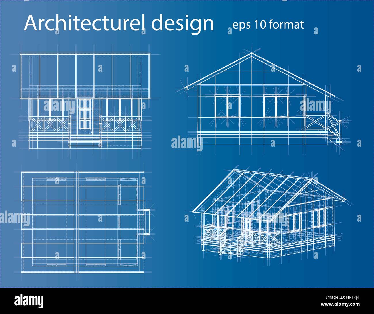 House wireframe structure. Vector Stock Vector Image & Art - Alamy