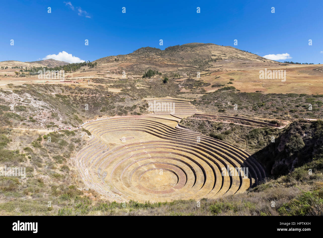 Peru, Andes, Maras, Moray Inca ruin, doline Qechuyoq Stock Photo - Alamy