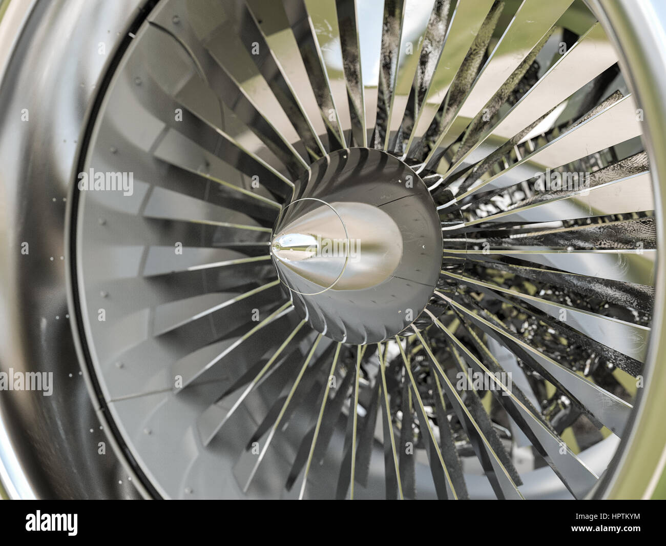 Jet engine turbine 3d hi-res stock photography and images - Alamy