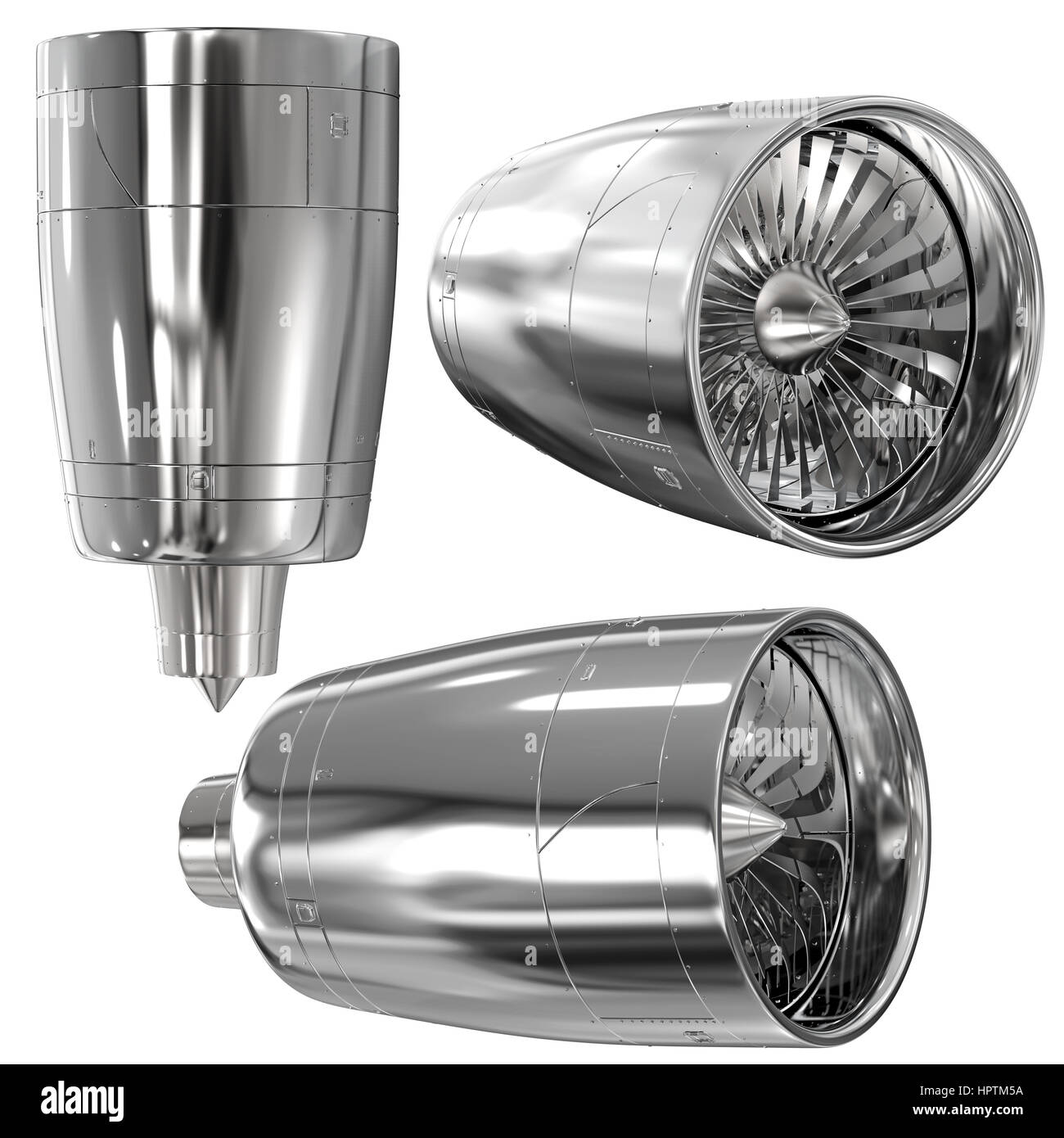 3d rendering jet engine on white background Stock Photo - Alamy