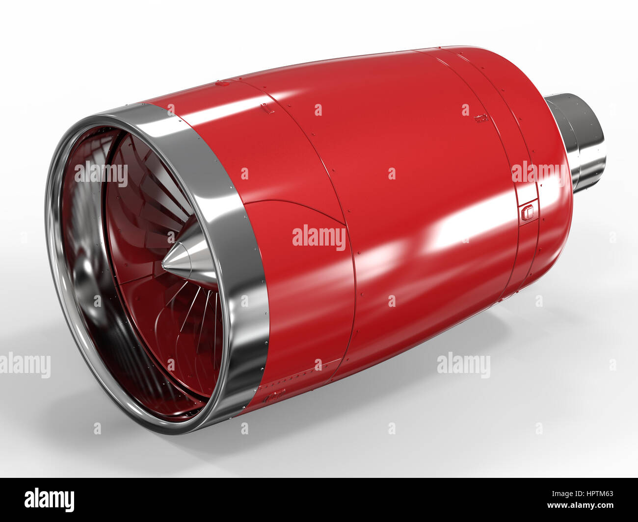 3d rendering jet engine on white background Stock Photo - Alamy