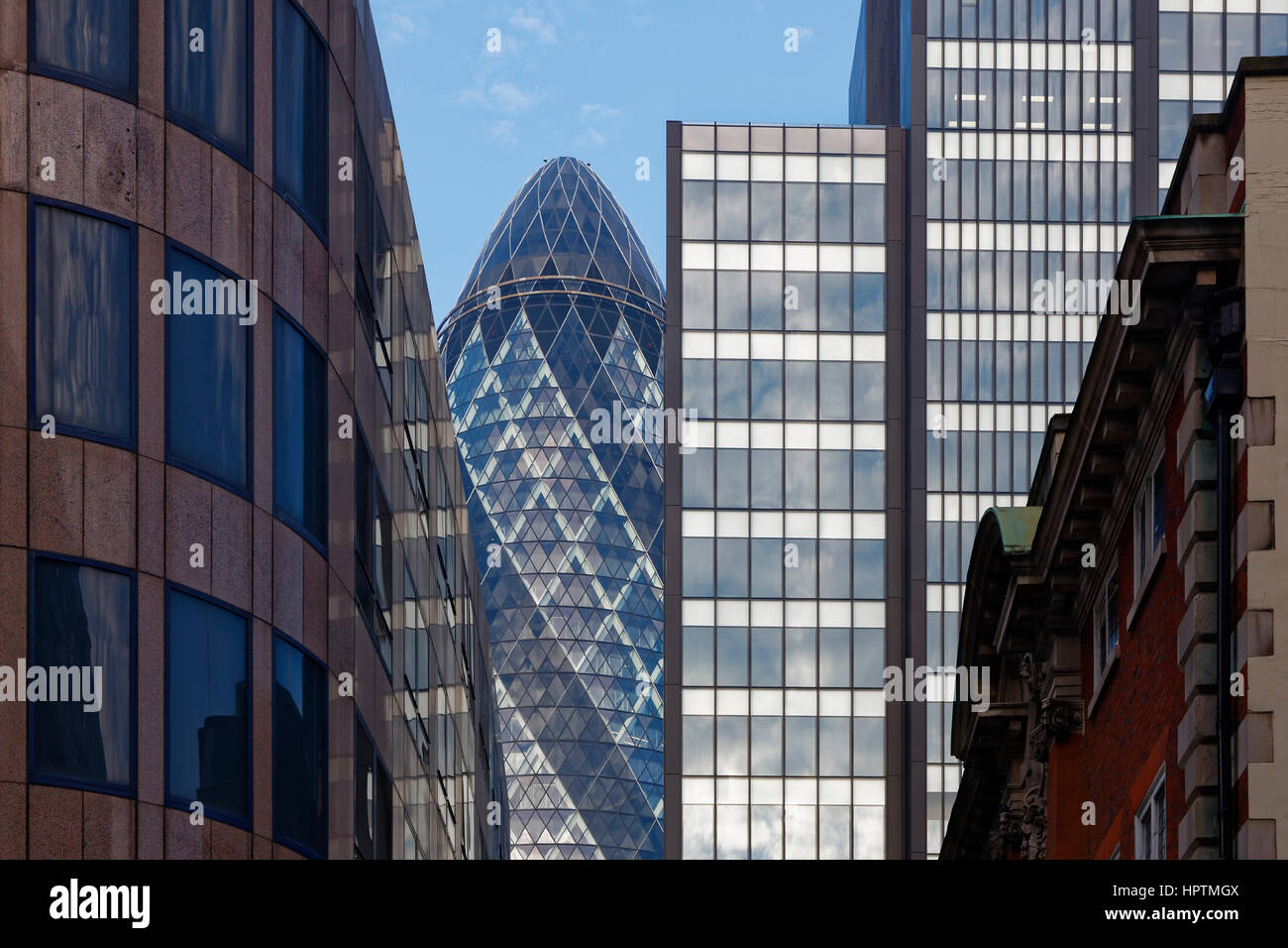 UK, London, The Gherkin Stock Photo - Alamy
