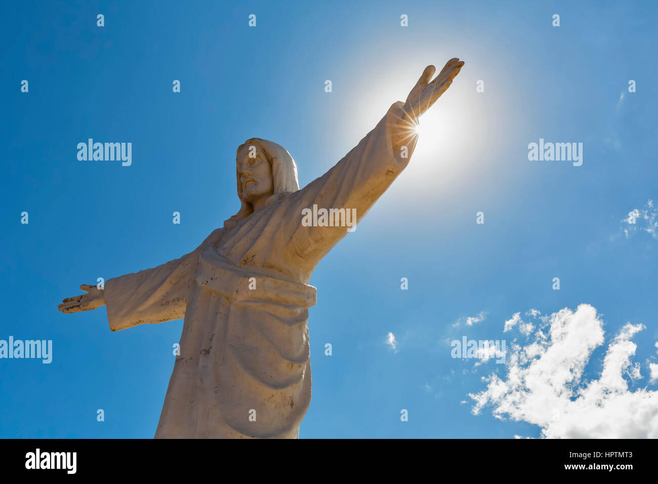 Peru, Cusco, Cristo Blanco Statue Stock Photo - Alamy