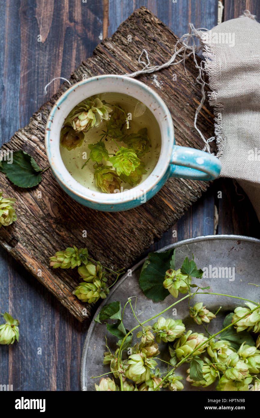 Hop tea hi-res stock photography and images - Alamy
