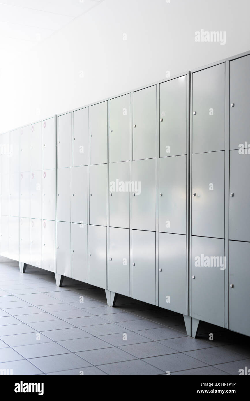 Steel lockers hi-res stock photography and images - Alamy
