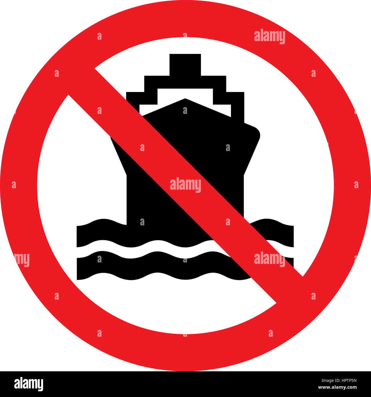 No ships allowed sign Stock Photo - Alamy