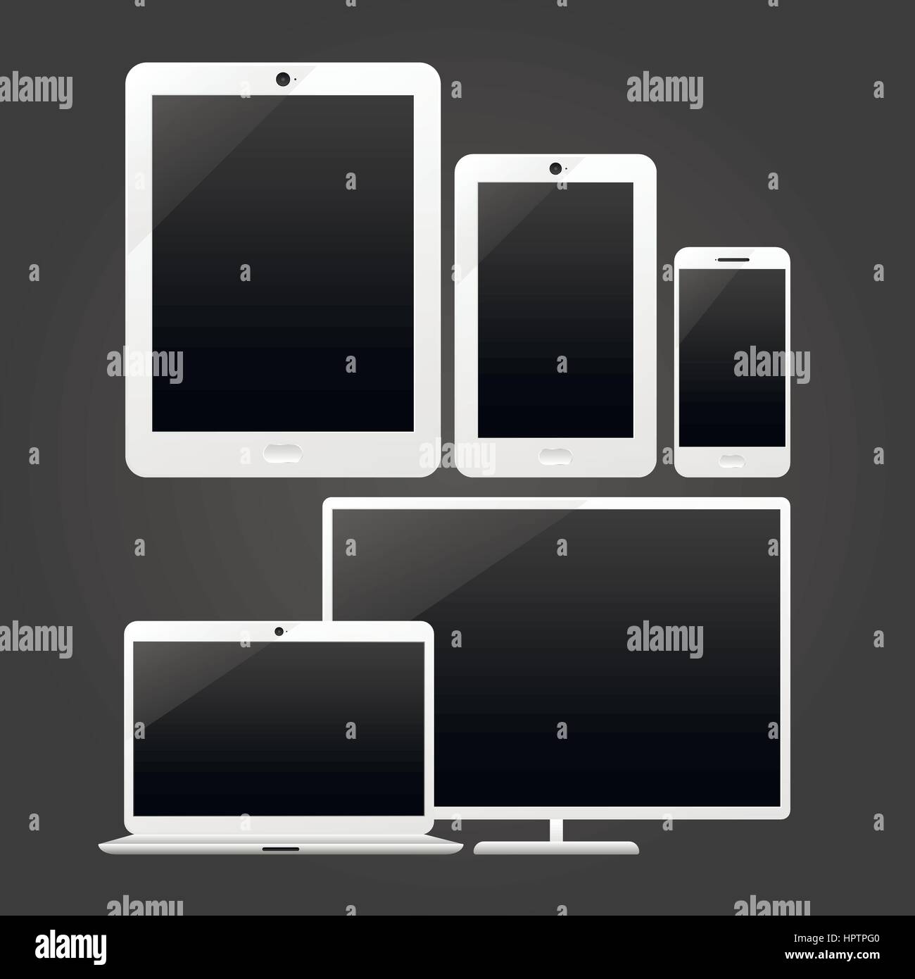 Adaptive design devices. Vector illustration Stock Vector Image & Art ...