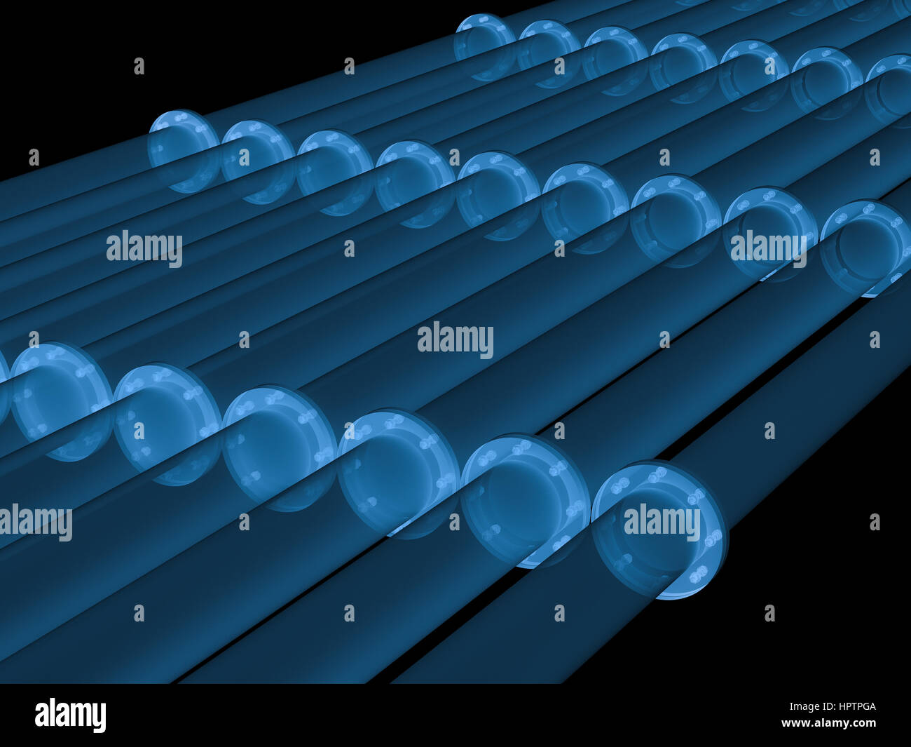 3d rendering x ray pipelines isolated on black Stock Photo - Alamy