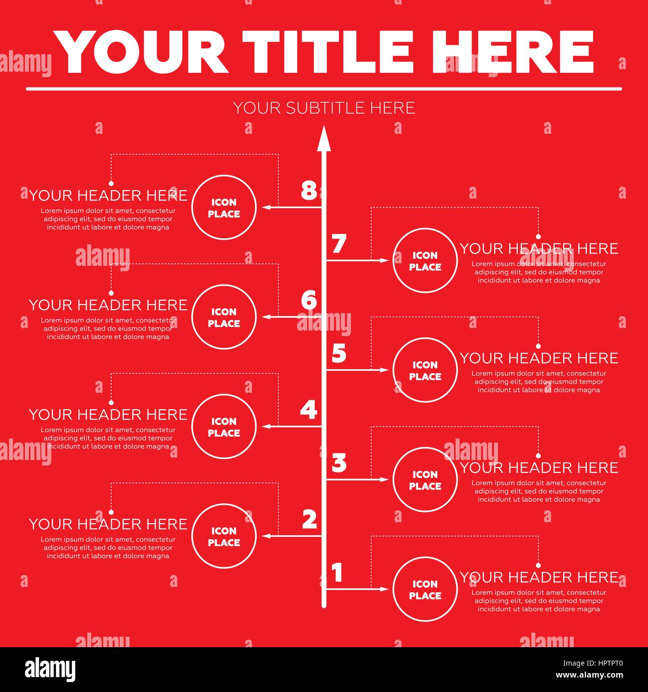 Infographics elements. Eight steps Stock Vector Image & Art - Alamy