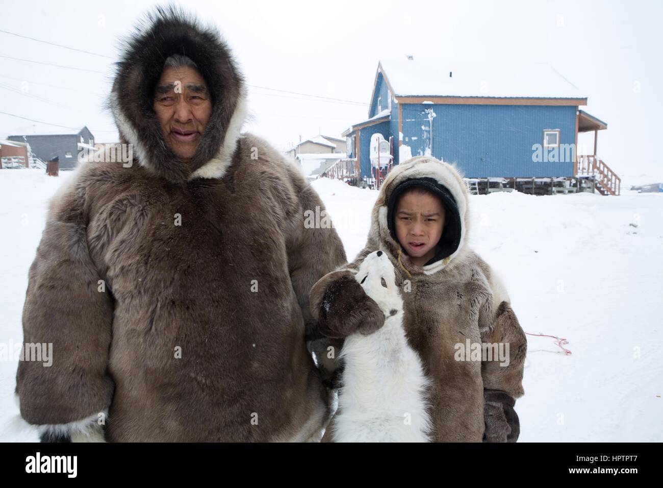 Inuits in Canada are hunting animals for fur Stock Photo - Alamy
