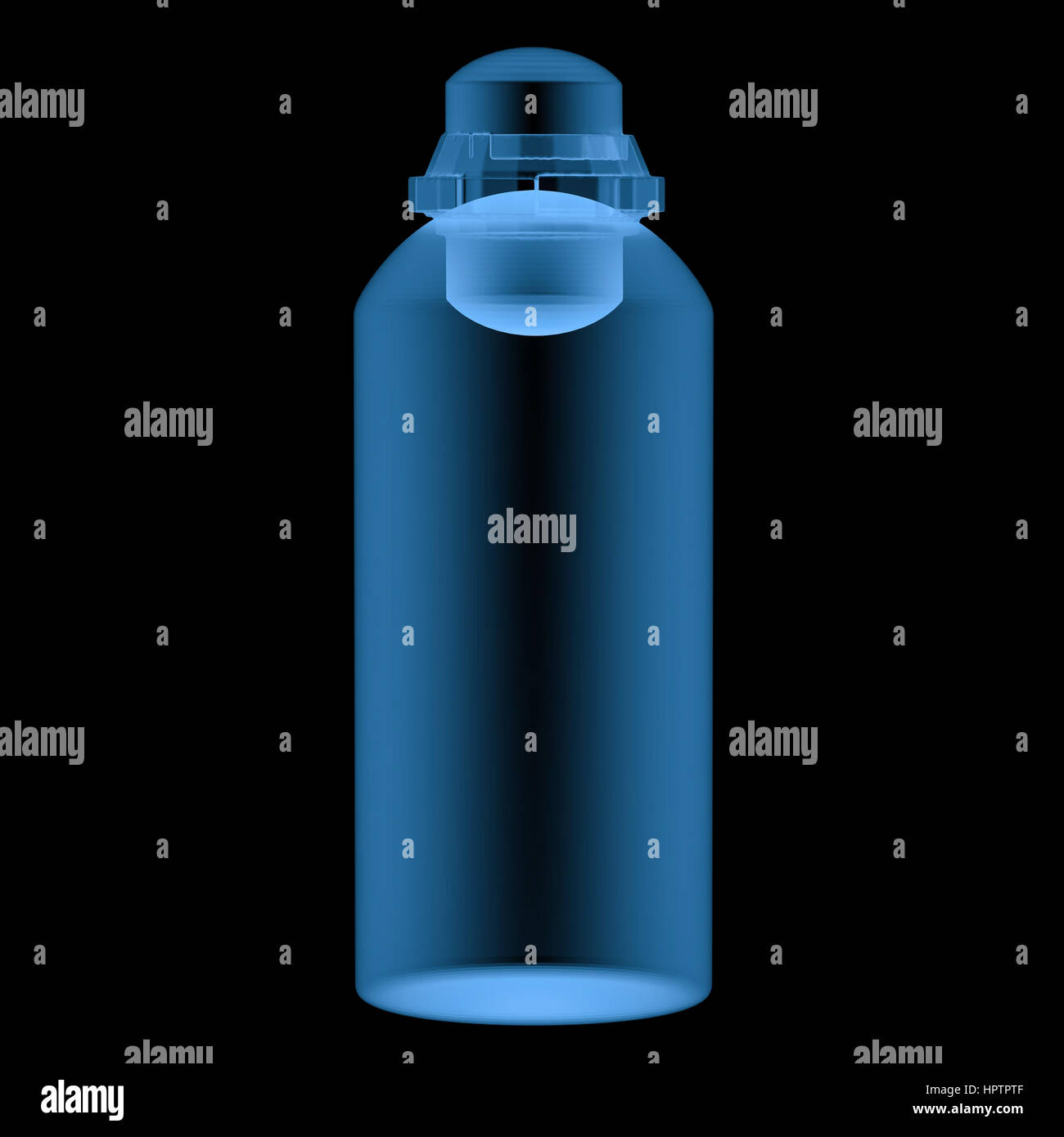 3d rendering x ray flask isolated on black Stock Photo - Alamy