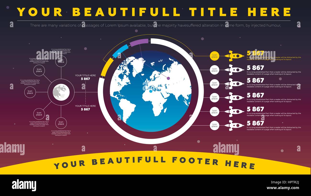 Space infographics elements Stock Vector Image & Art - Alamy