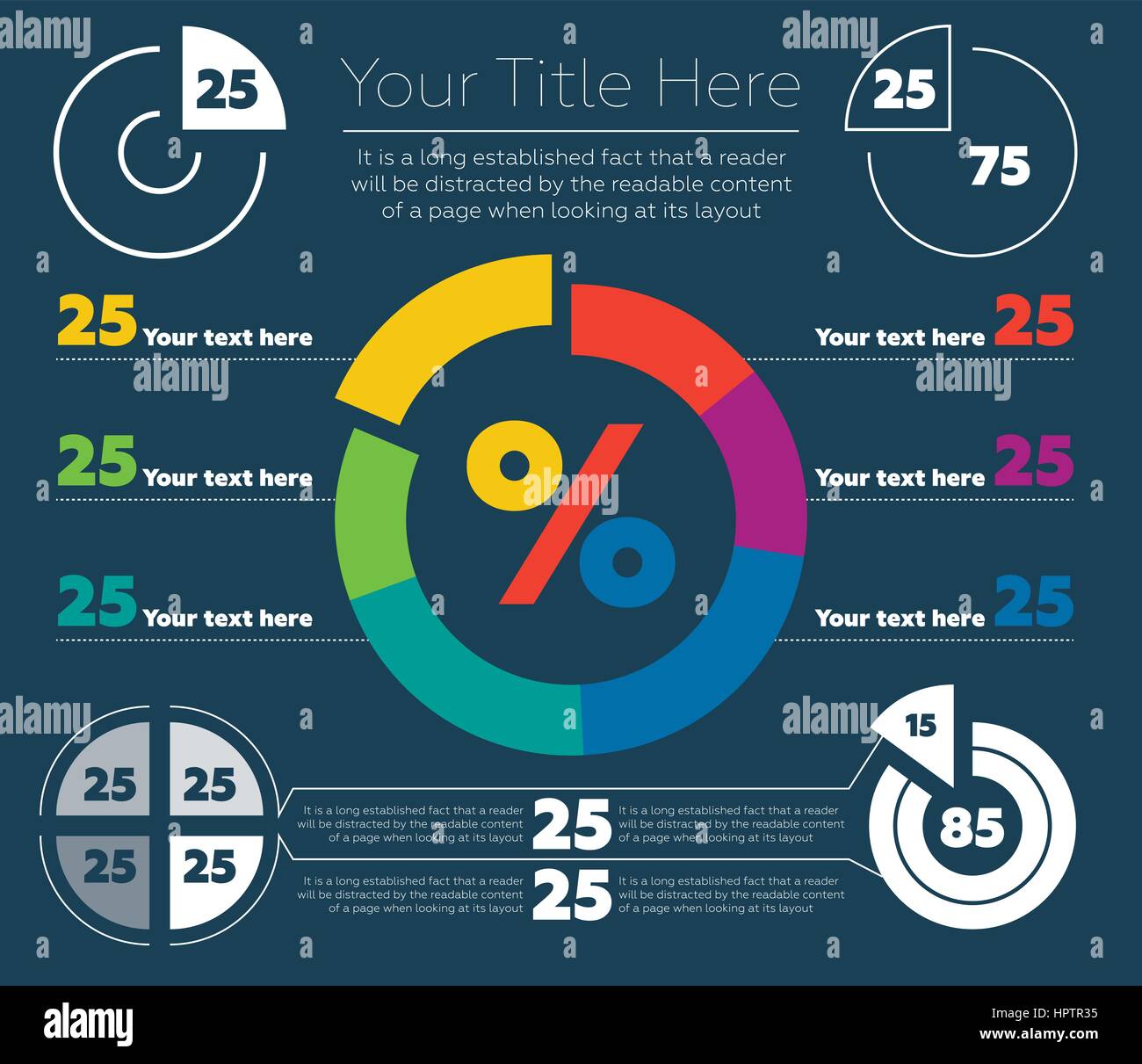 Infographics elements - pie chart Stock Vector Image & Art - Alamy
