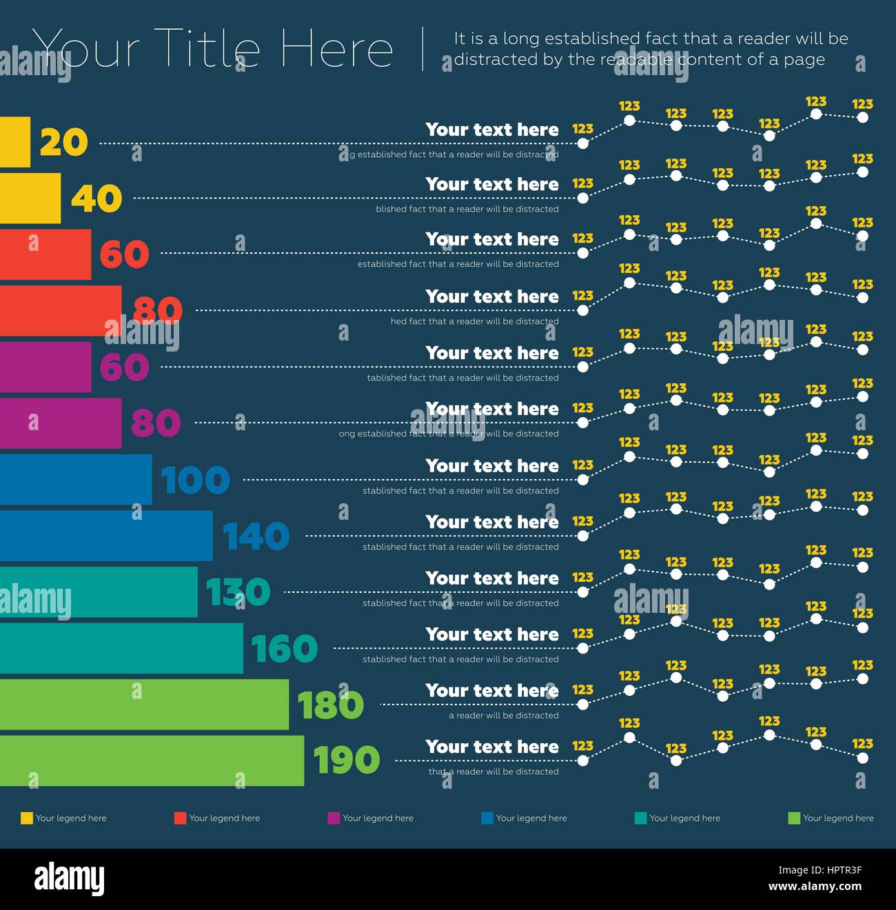 Horizontal color line diagrams Stock Vector Image & Art - Alamy