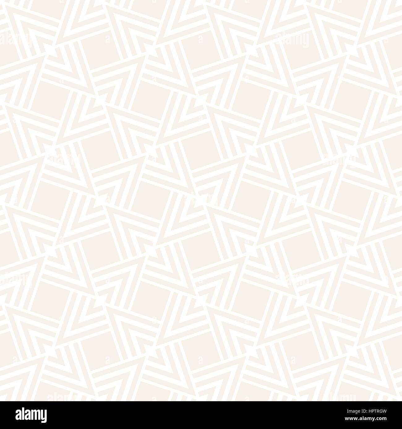 Subtle Geometric Ornament With Striped Interlacing Rhombuses. Vector ...