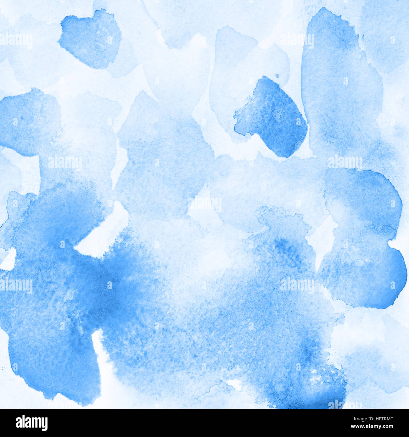 Blue abstract watercolor background with stains Stock Photo - Alamy