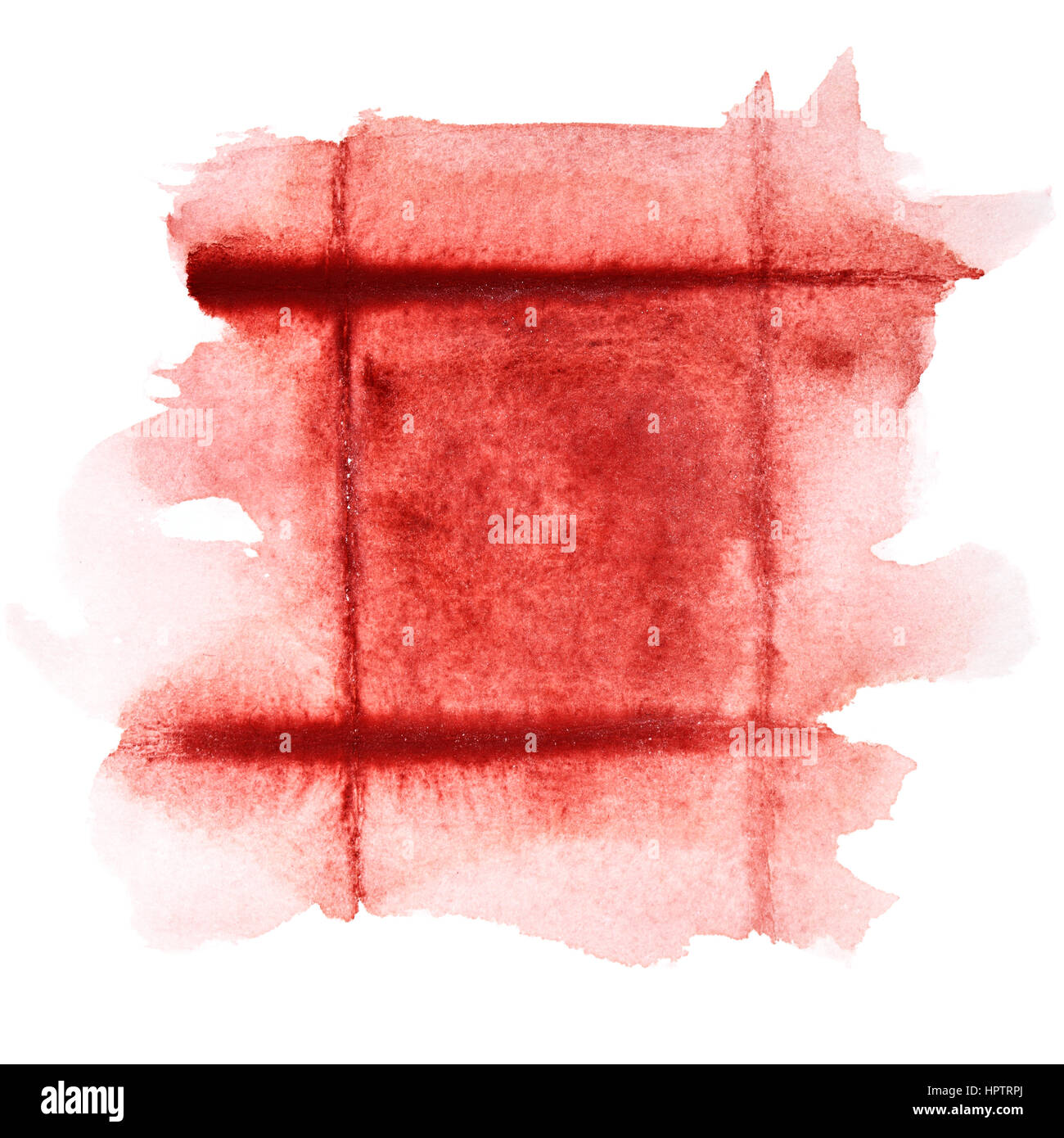 Square dark red watercolor frame - abstract background Stock Photo - Alamy