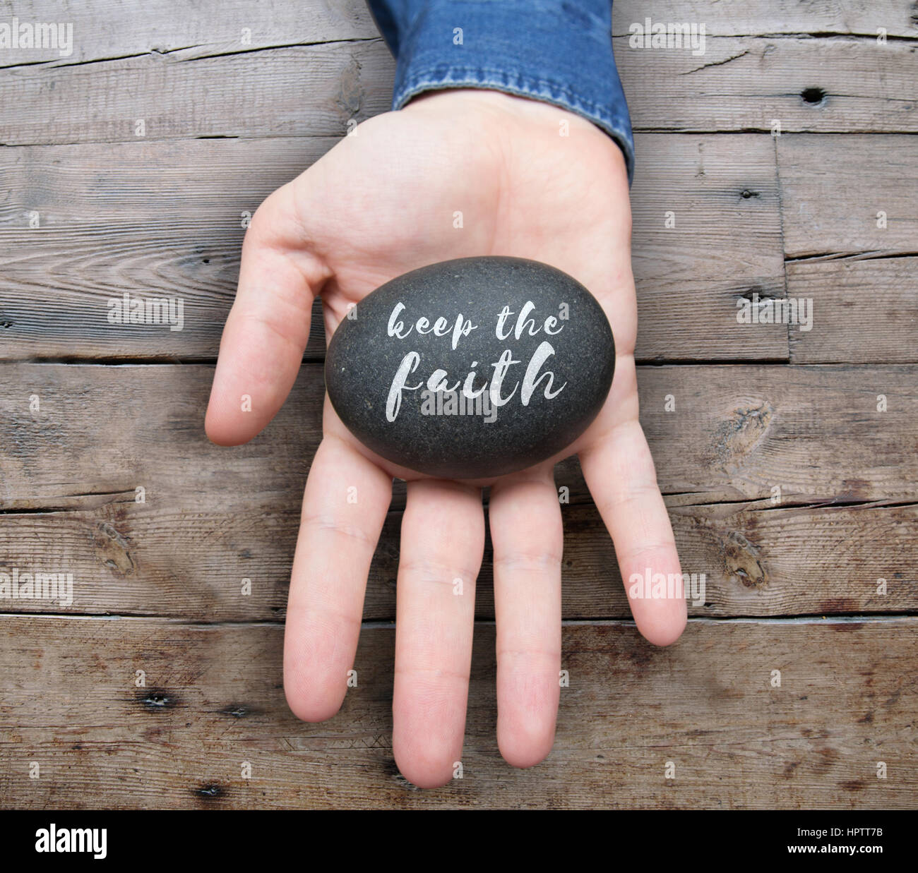 Faith concept word written hi-res stock photography and images - Alamy