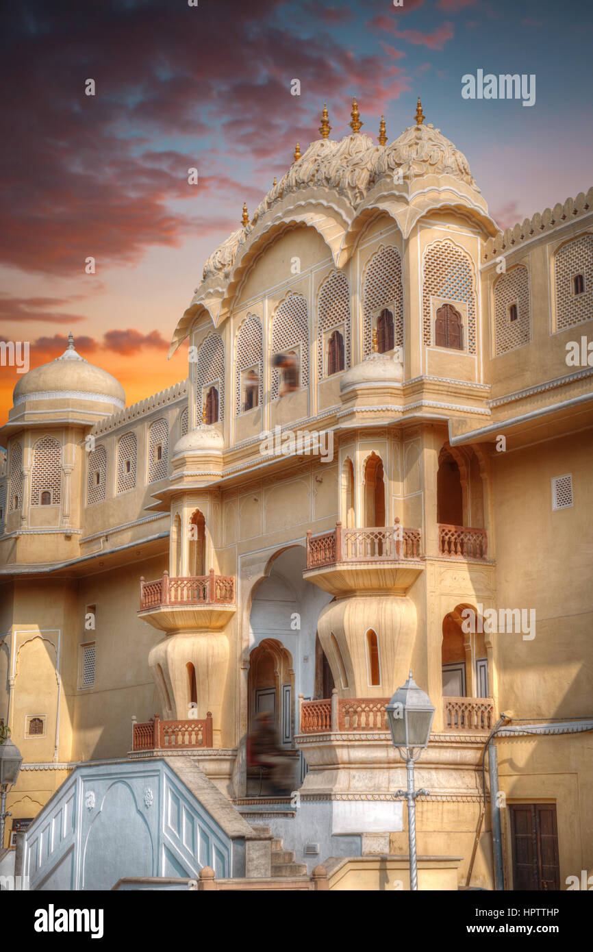 Pink Palace Jaipur - Hawa Mahal. India, Rajasthan Stock Photo - Alamy