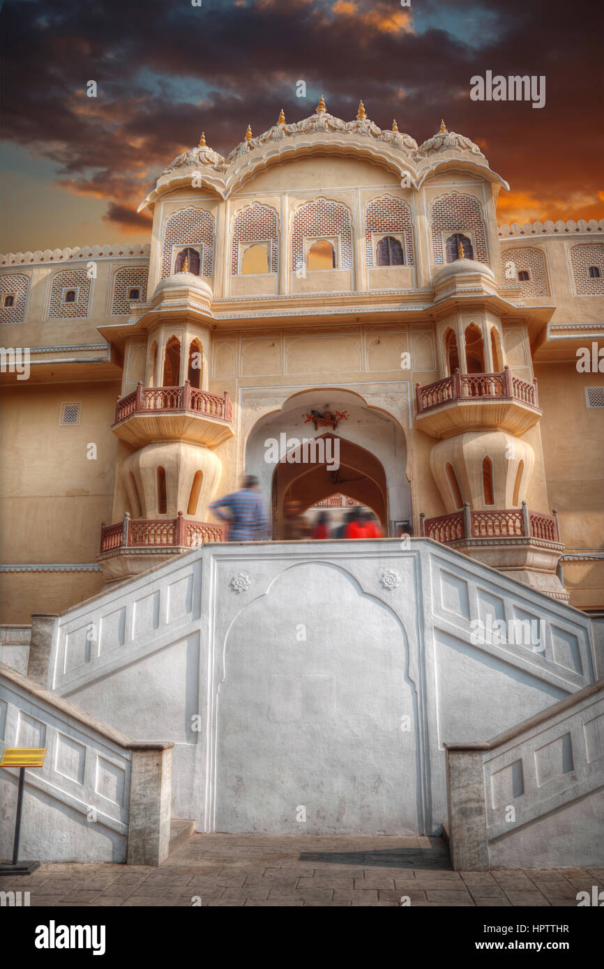 Pink Palace Jaipur - Hawa Mahal. India, Rajasthan Stock Photo - Alamy