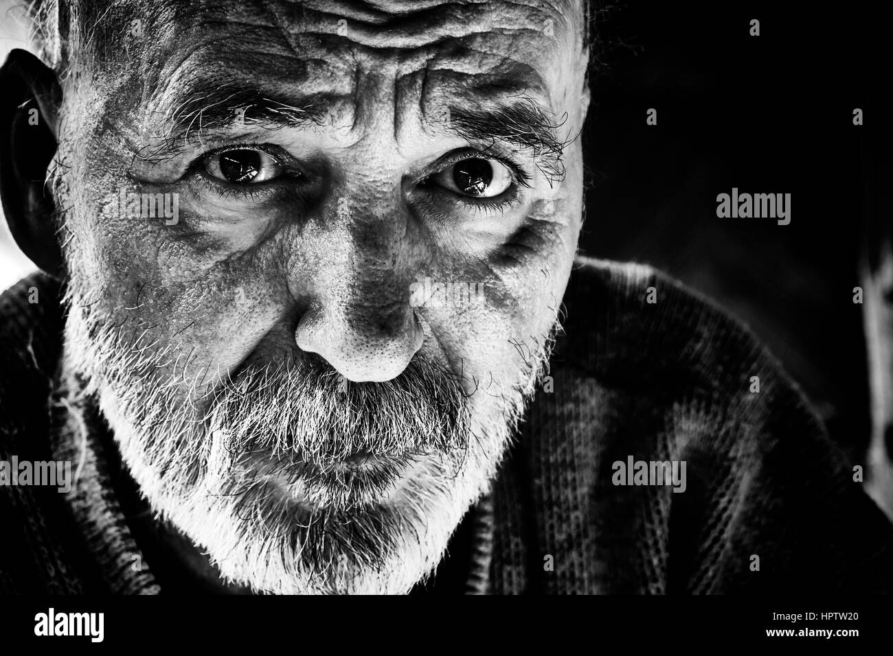 Old man with beard drunk Black and White Stock Photos & Images - Alamy