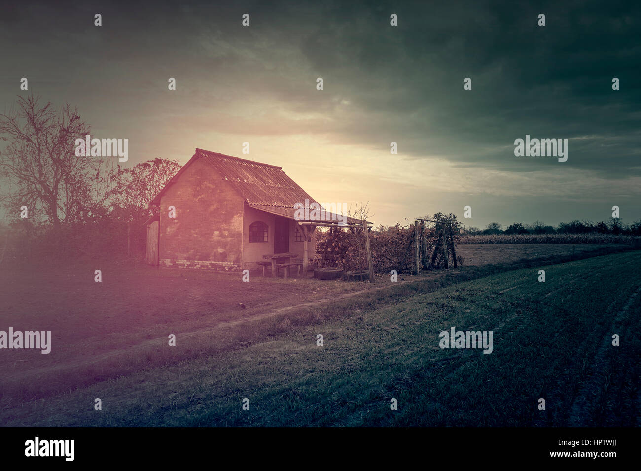 Old spooky abandoned ghost house Stock Photo - Alamy