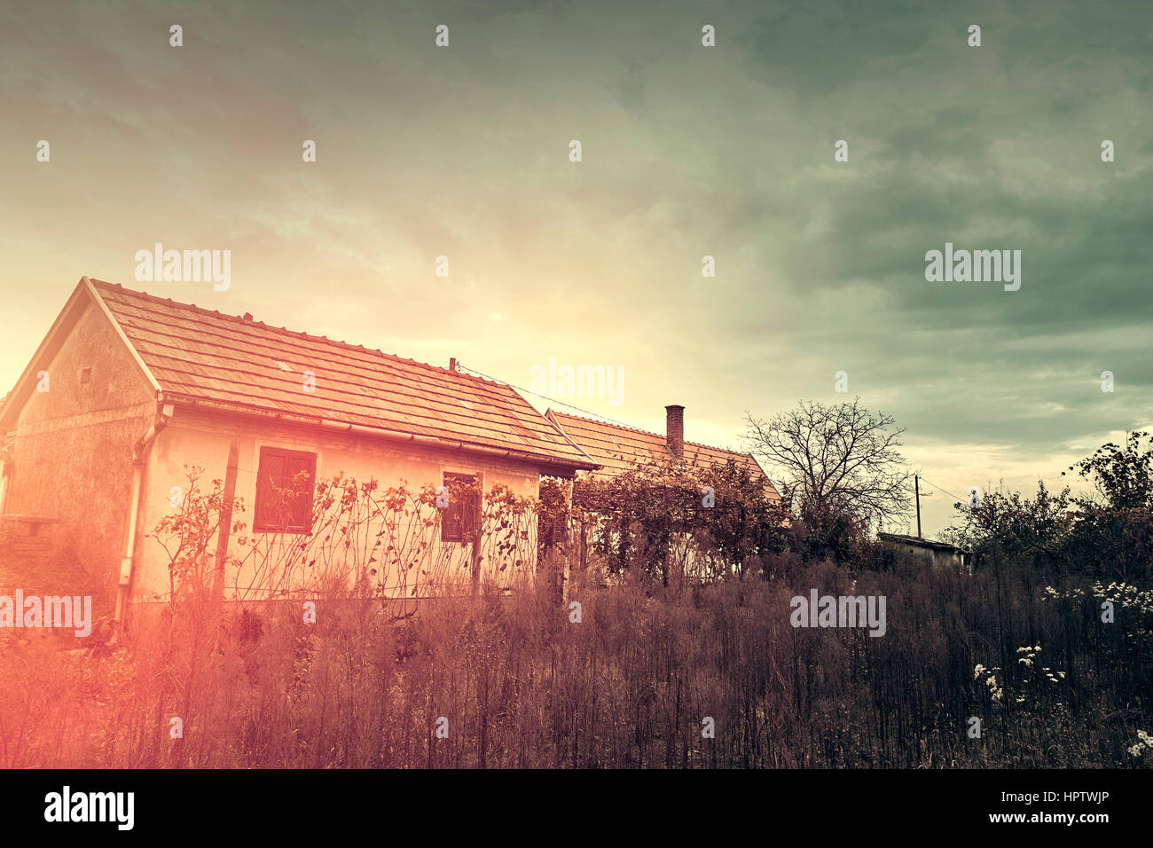 Old spooky abandoned ghost house Stock Photo - Alamy