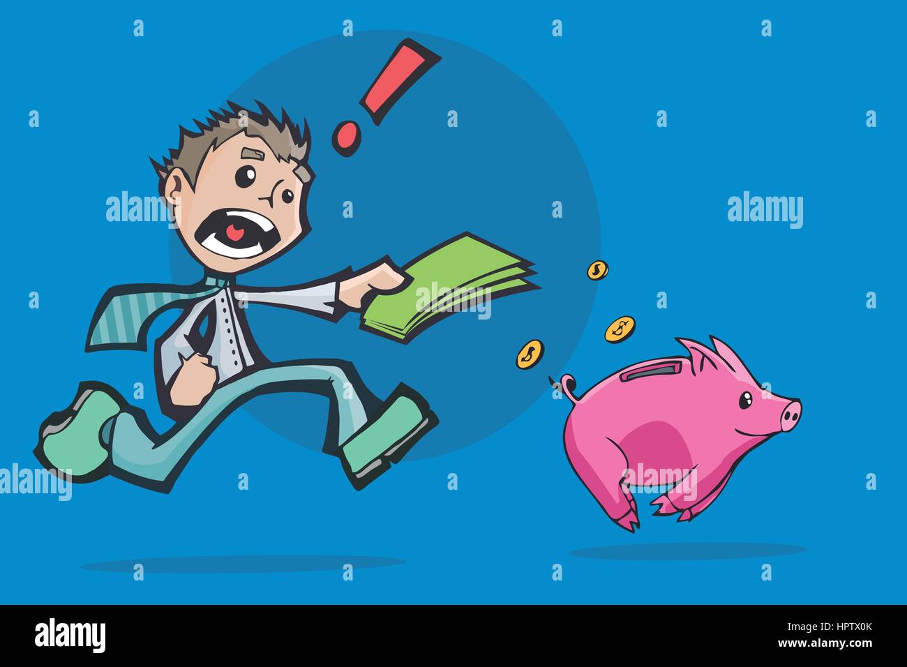 Pig catching Stock Vector Images - Alamy