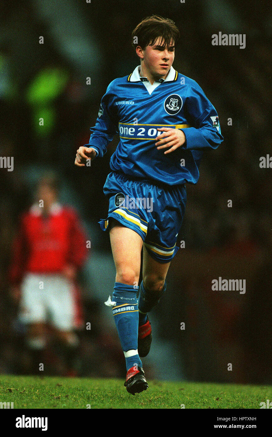 JOHN OSTER EVERTON FC 01 January 1998 Stock Photo - Alamy