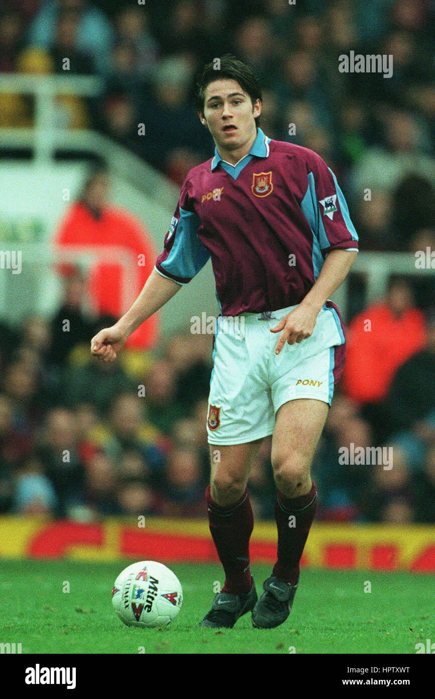 FRANK LAMPARD WEST HAM UNITED FC 02 January 1998 Stock Photo - Alamy