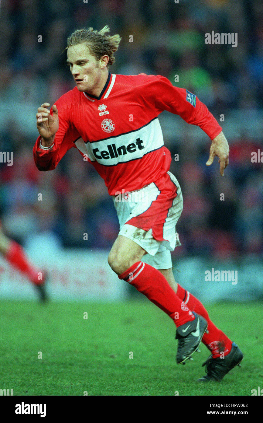 MIKKEL BECK MIDDLESBROUGH FC 26 January 1998 Stock Photo - Alamy
